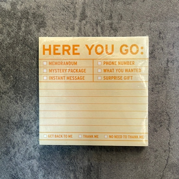 Knock Knock | Office | Quirky Note Pad Here You Go | Poshmark
